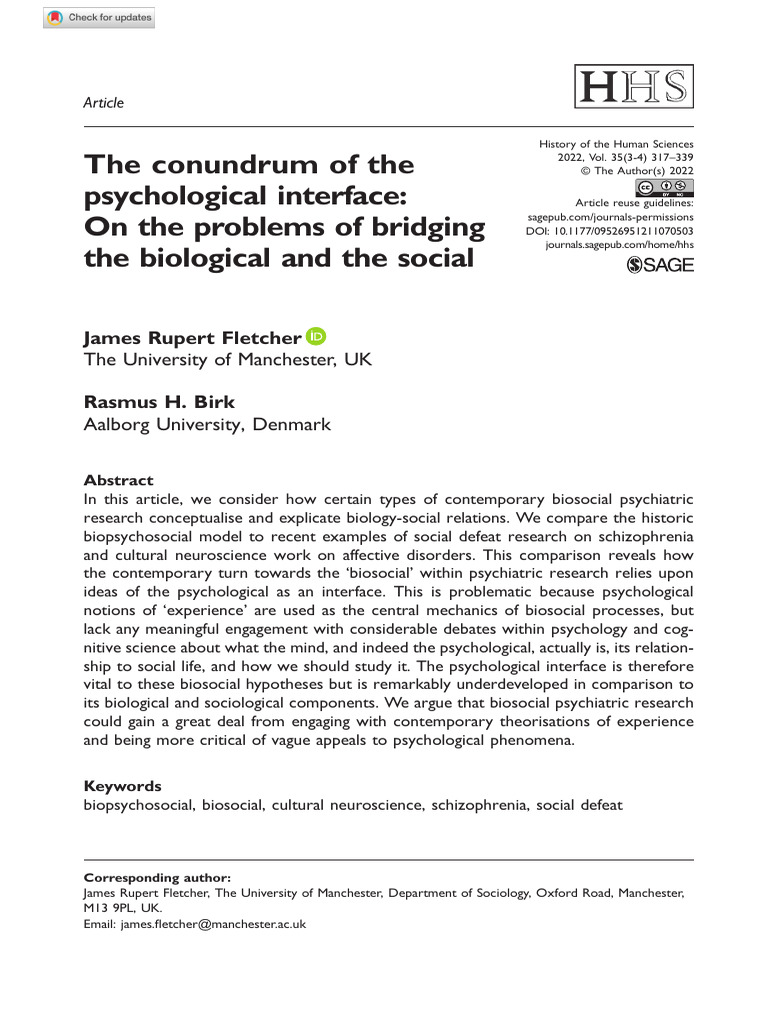 The Conundrum | PDF | Psychology | Psychiatry