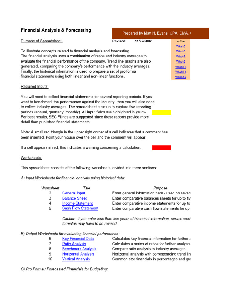 Financial Analysis and Forecasting Model | PDF | Dividend | Expense