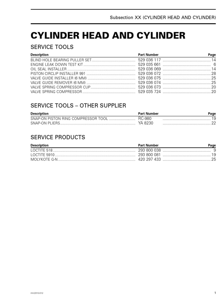 Engine Cylinder Maintenance Guide | PDF | Bearing (Mechanical) | Piston