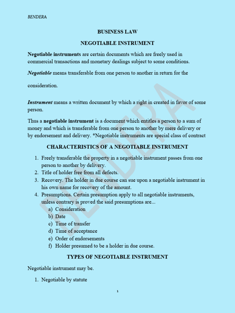Negotiable | Download Free PDF | Negotiable Instrument | Cheque