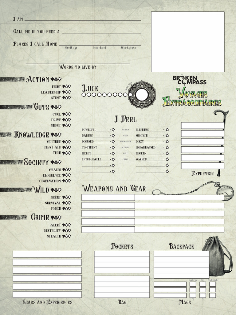 4B - Broken Compass - Schede VE Eng | PDF