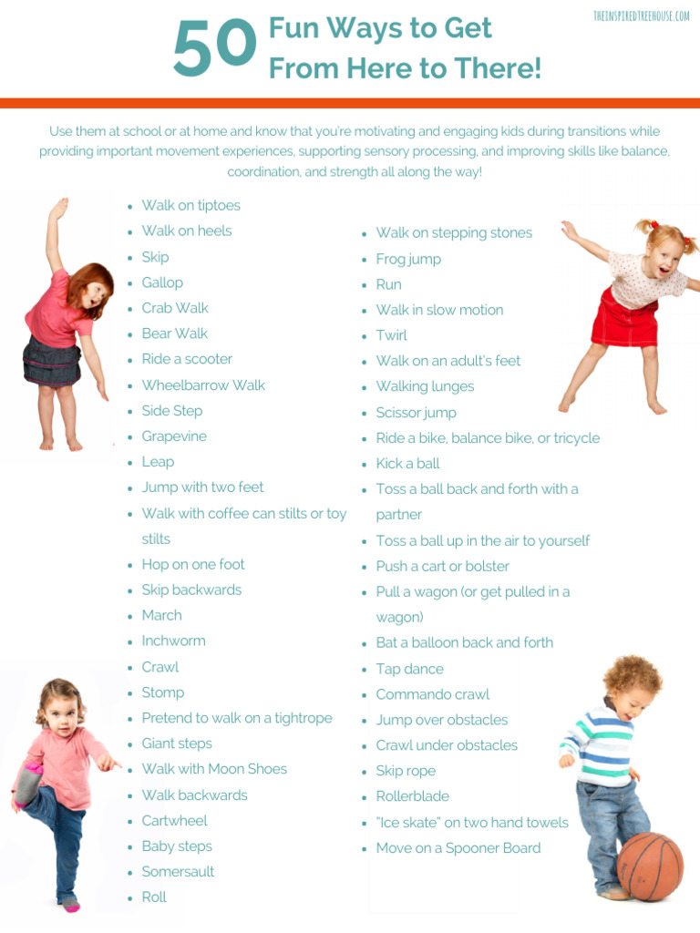 50 Fun Ways To Get From Here To There | PDF