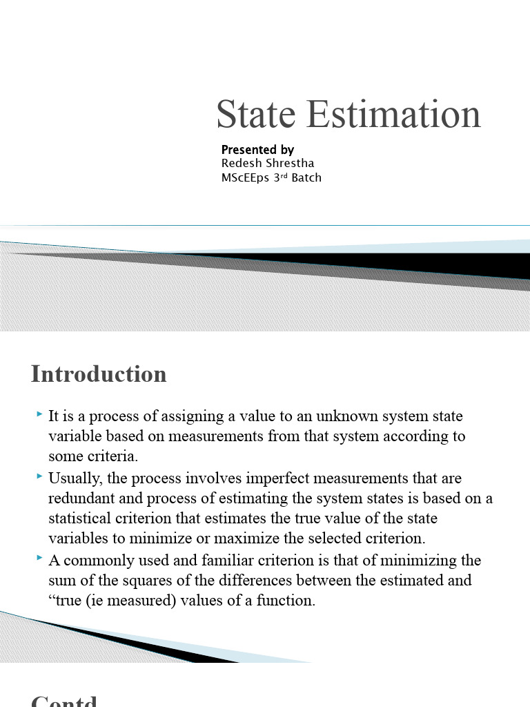 State Estimation Capsa | PDF | Least Squares | Statistical Theory