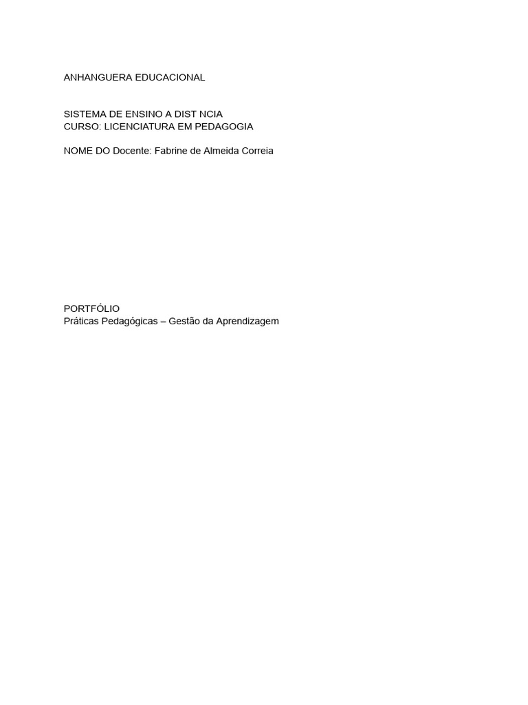 Documento Sem Tã - Tulo | PDF | Tempo | Pedagogia