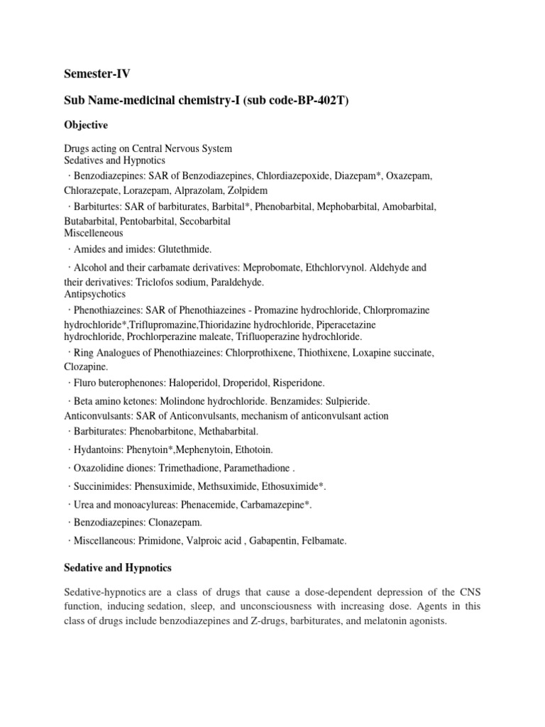 MODULE 046yt | PDF | Antipsychotic | Drugs Acting On The Nervous System