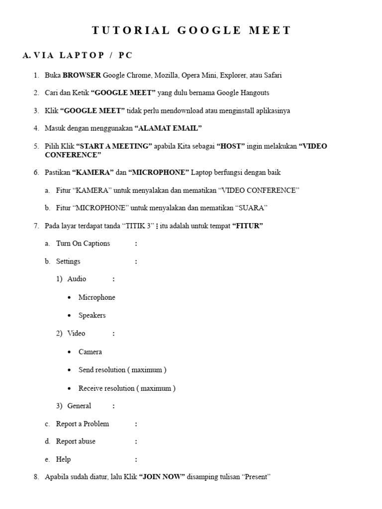 Tutorial Google Meet | PDF | Ilmu Sosial