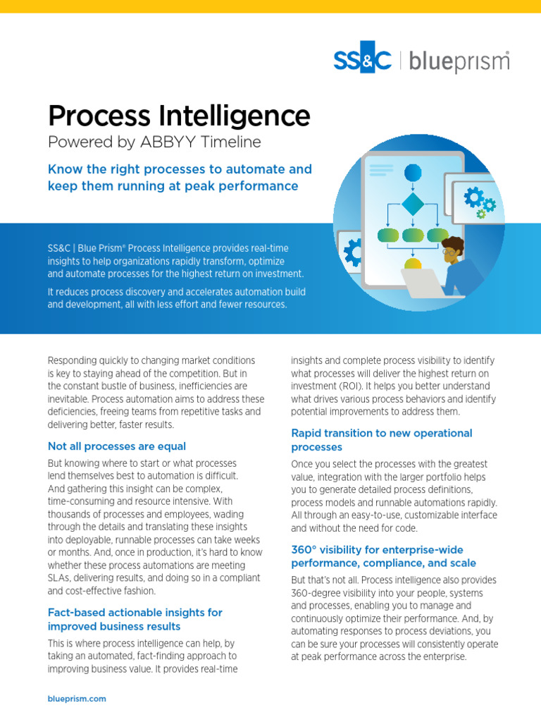 PW 0192 SSNC BP Process Intelligence Datasheet | PDF | Automation | Simulation