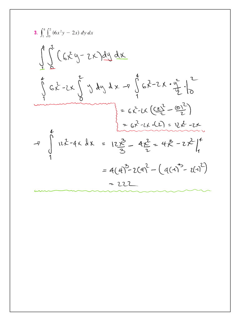 Integrales Dobles Iteradas | PDF