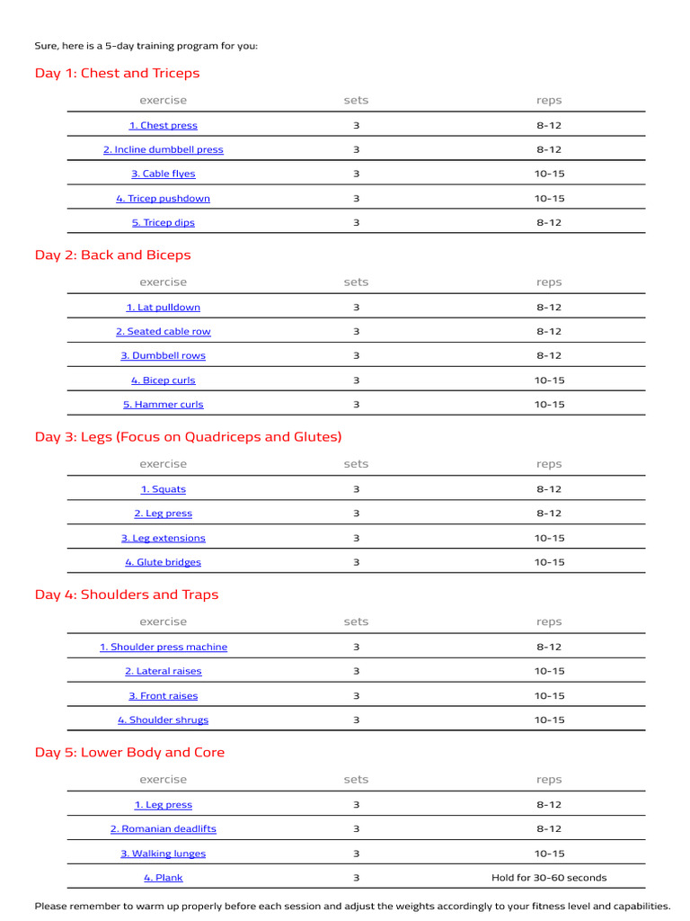 Exercise | PDF | Weight | Weight Training