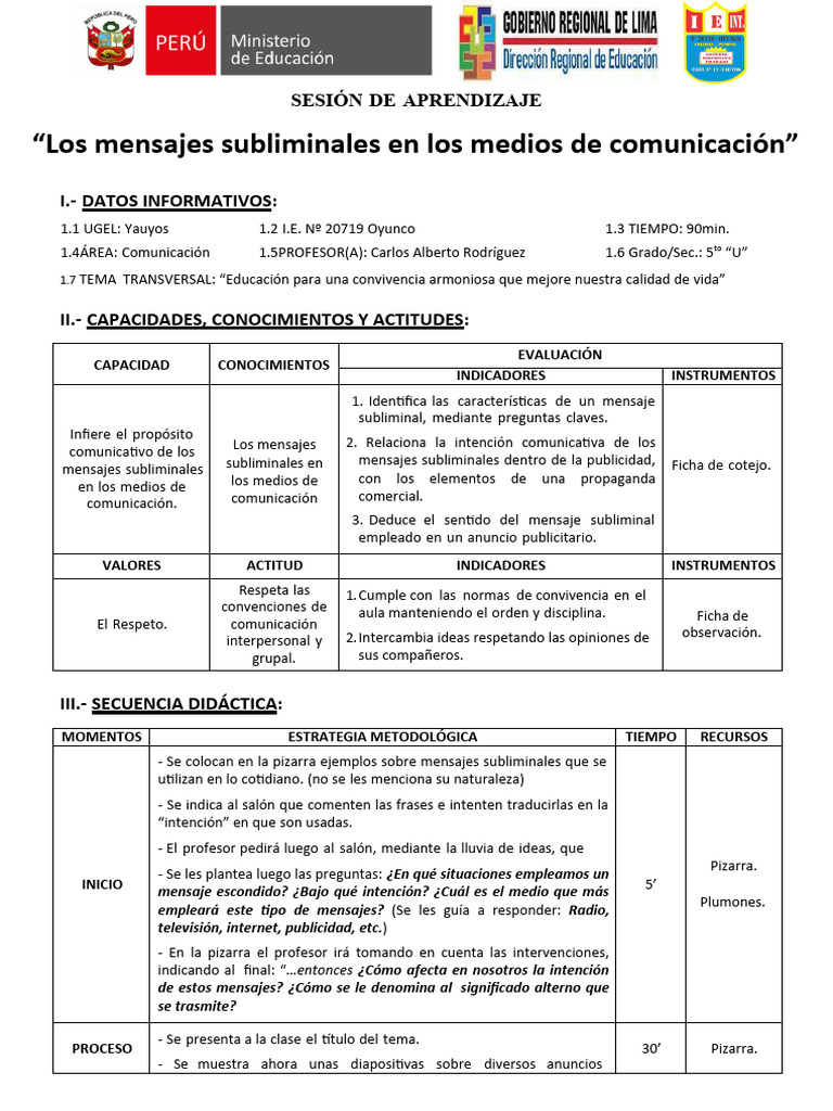 Los Mensajes Subliminales en Los Medios de Comunicación | PDF ... Los Mensajes Subliminales en Los Medios de Comunicación | PDF ...
