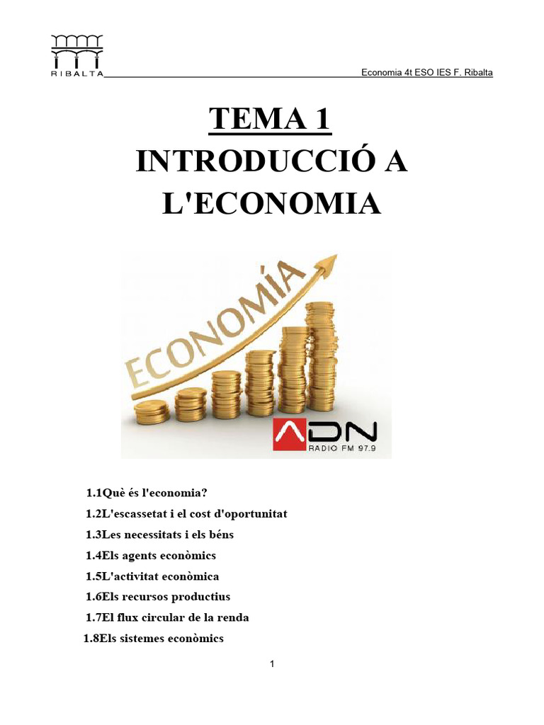 Economía 4 Eso | PDF