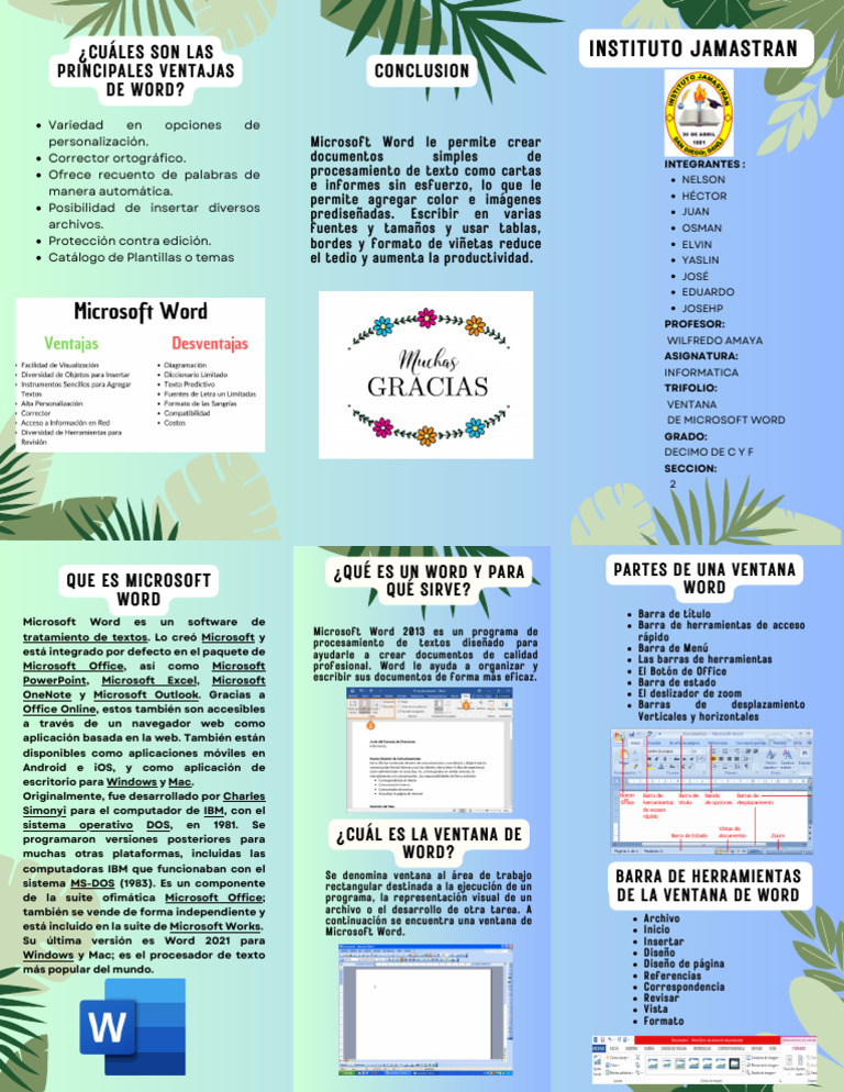 Decoración para tríptico en Word | PDF | Microsoft Word | Microsoft Office