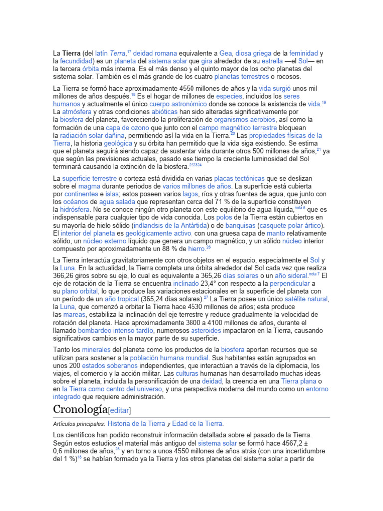 la tierra | PDF | Tierra | Ciencias de la Tierra