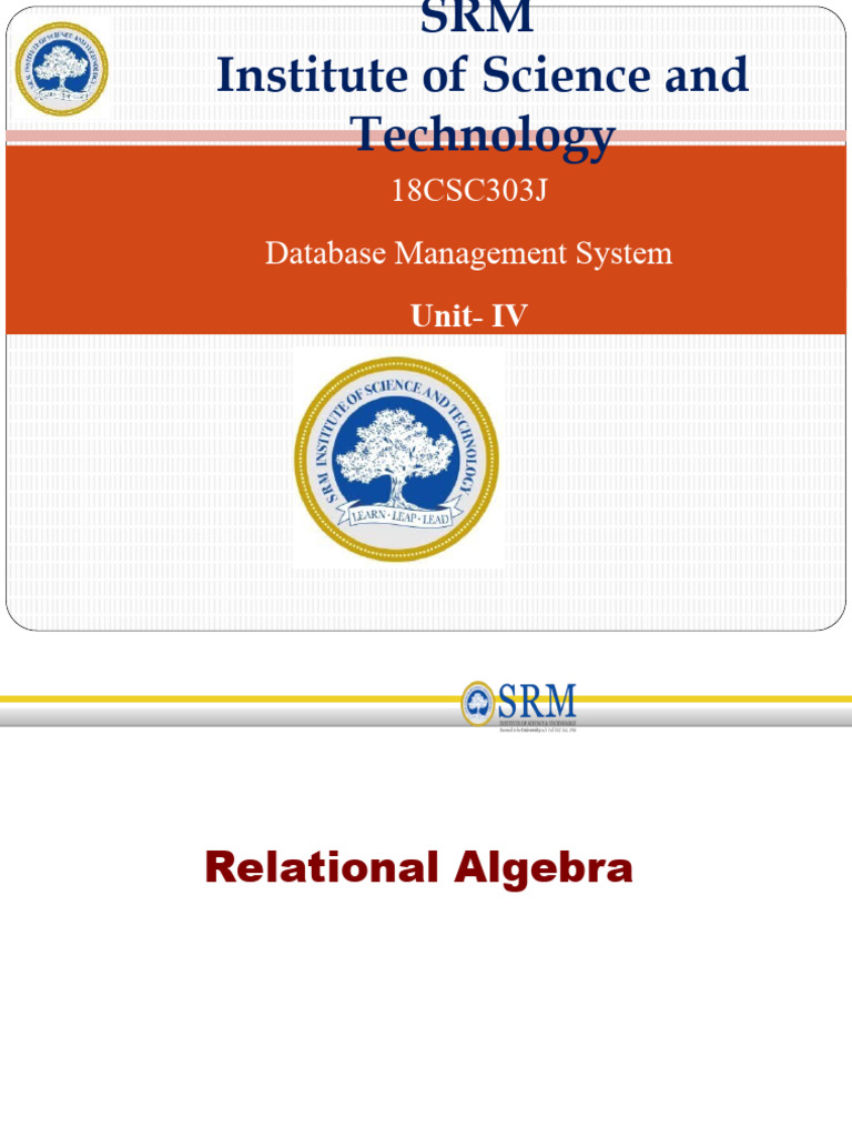 Unit 4 Dbms | PDF | Relational Model | Data Management Software