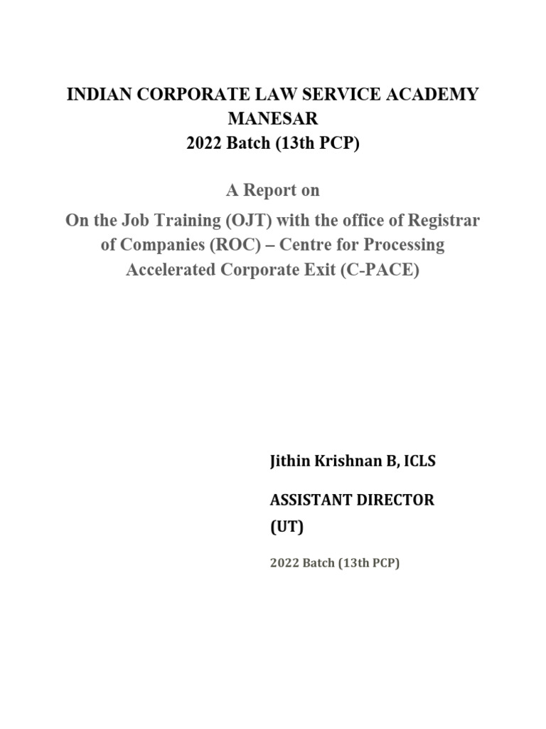 Cpace Report Jithin Final | PDF | Government | Governance