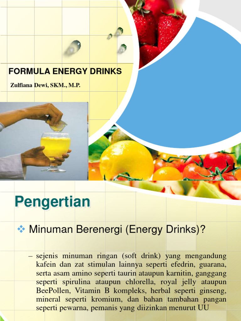 Formula Minuman Energi dan Kandungannya | PDF