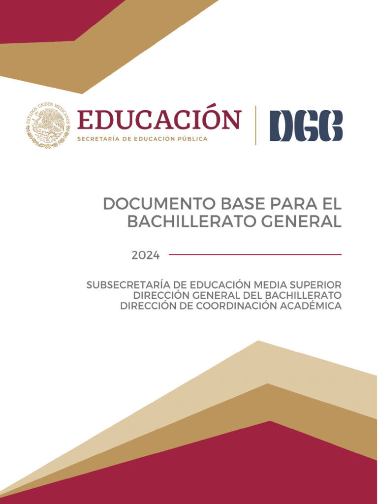 Documento Base para El Bachillerato General | PDF | Constructivismo (filosofía de la educación ...