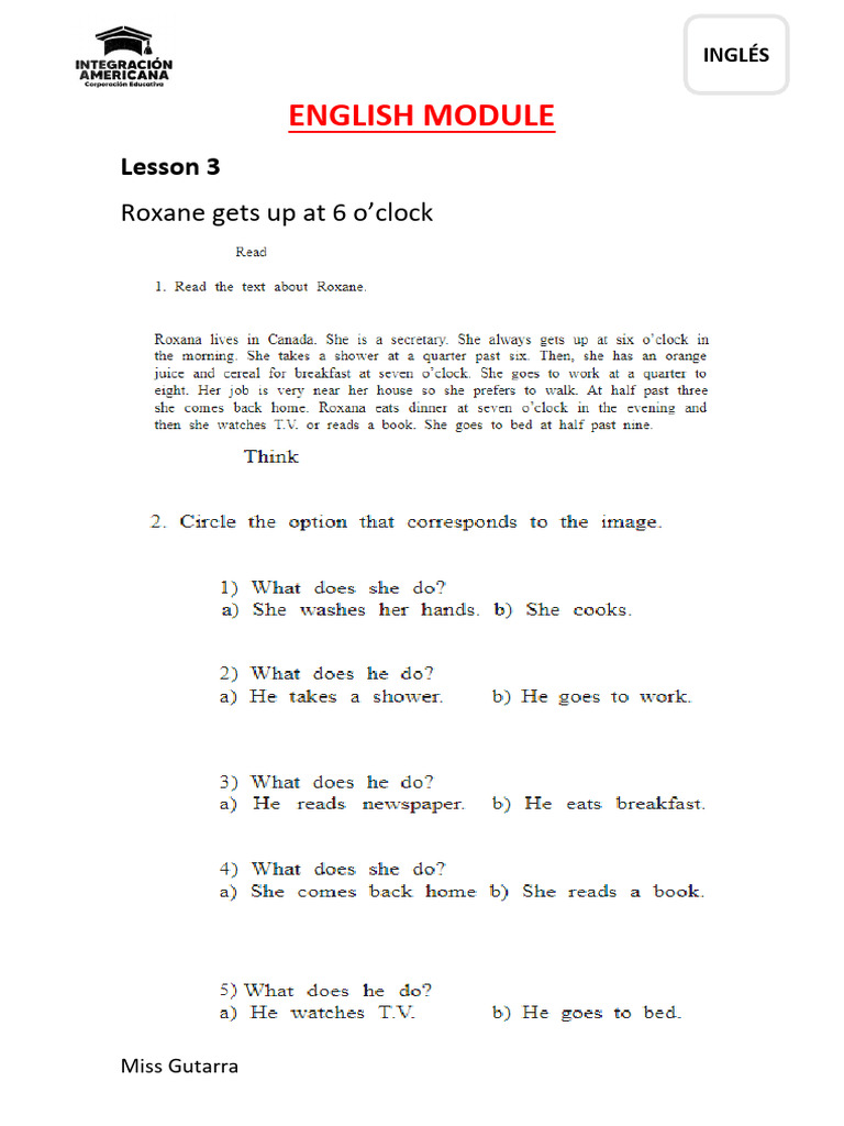 English Module 5° 4-4-22 | PDF