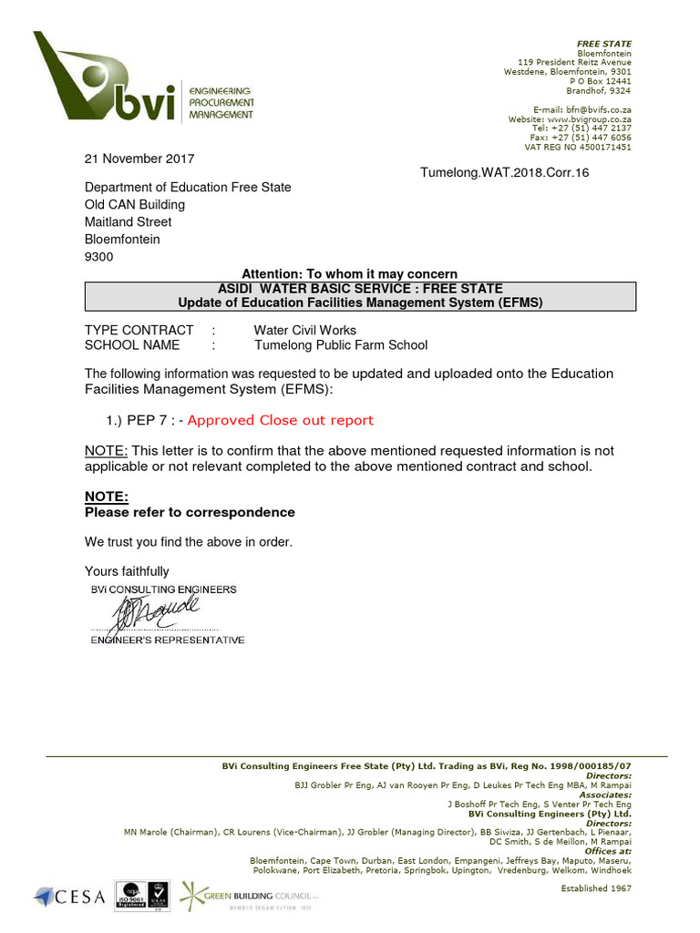 Tumelong WAT 2018 Corr 16 | PDF