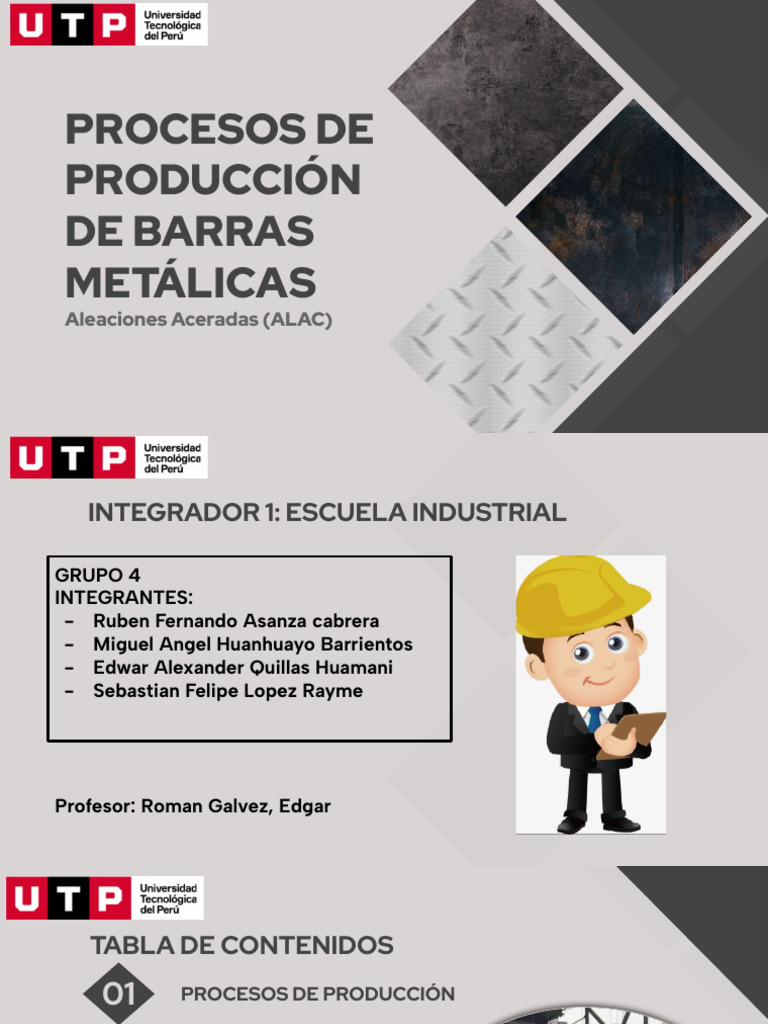 Presentación Procesos de Producción | PDF | Acero | Hierro