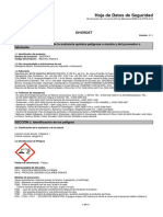Ficha de Datos de Seguridad Diversey | PDF | Agua | Higiene Ocupacional