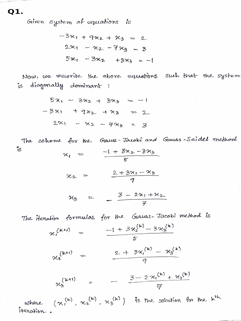 Tutorial Sheet 6 Solution | PDF