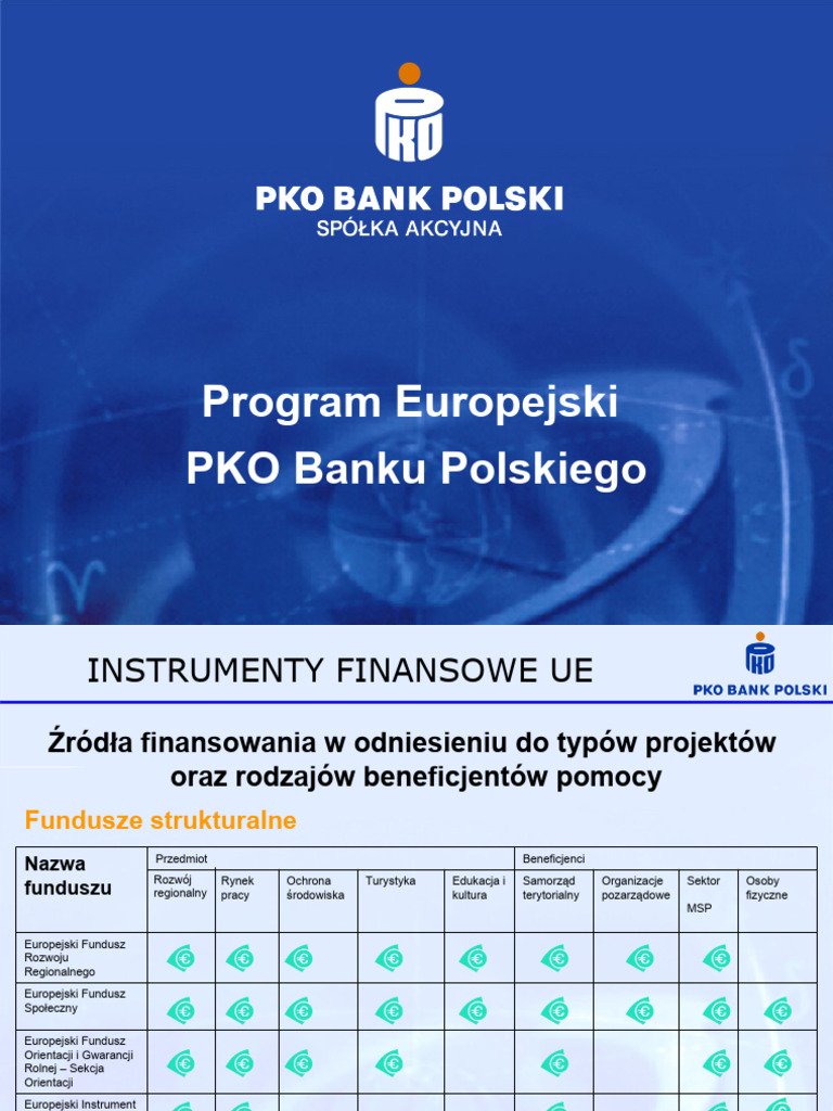 Program Europejski PKO Banku Polskiego | PDF