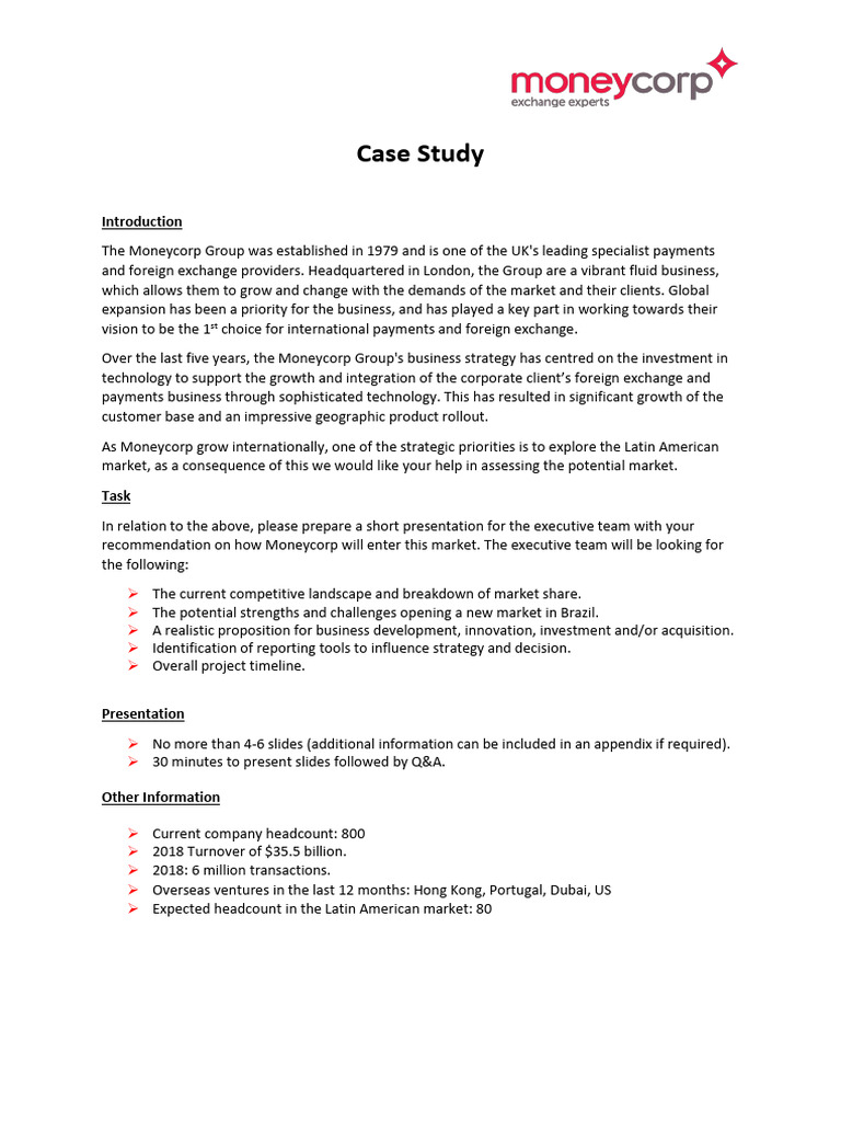 Business Strategist - Case Study Exercise | PDF