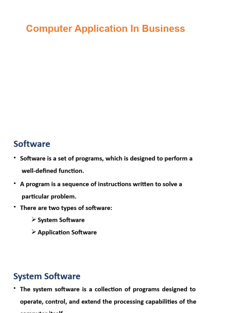 Lec7-Software and its types (4) | PDF | Bios | Operating System