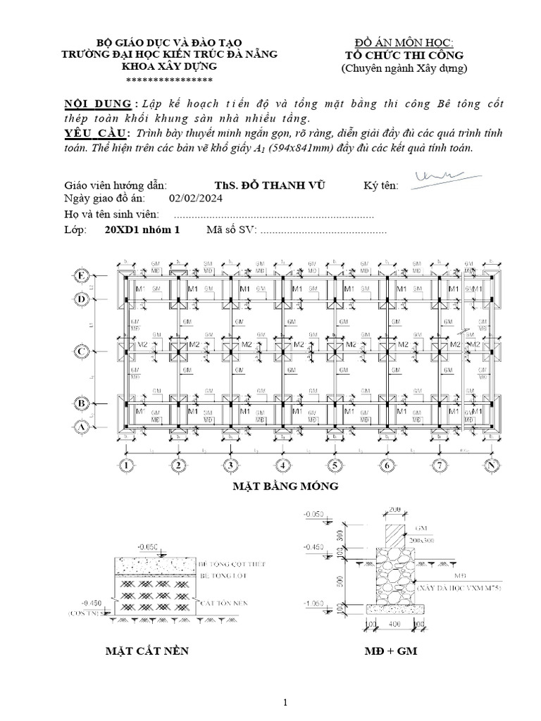 Nhiem Vu DA TCTC 20XD1 Nhom 1 | PDF