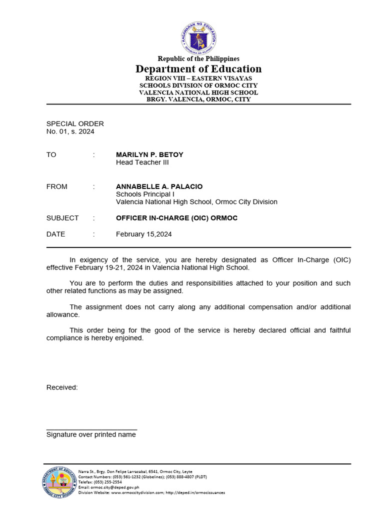 SO Samples | PDF | Philippines