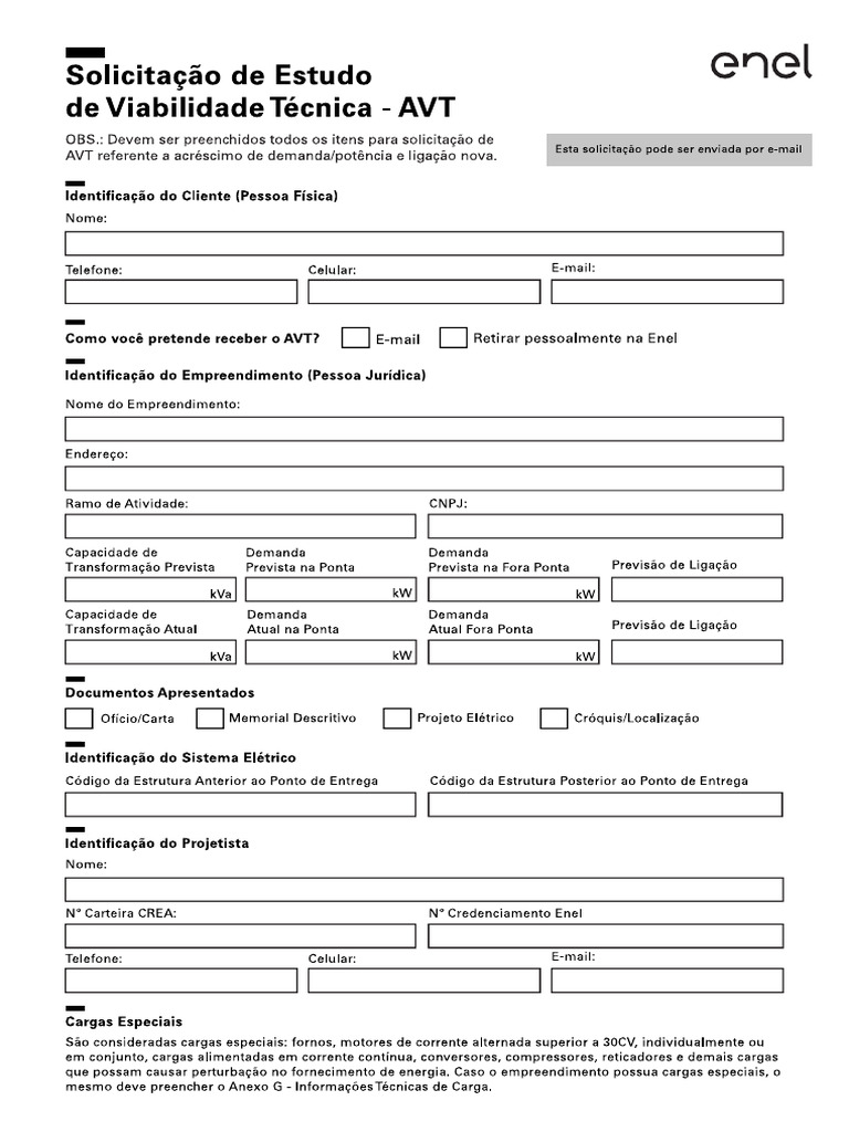 Formulário de AVT - NOVO2018 | PDF