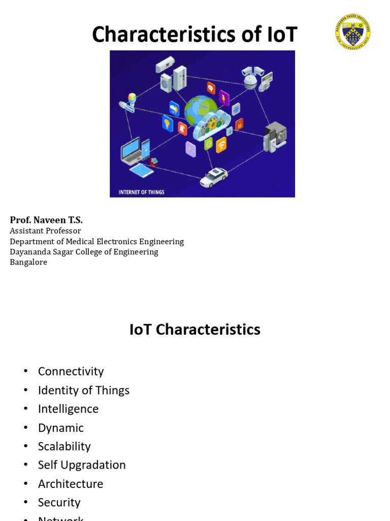 Iot Characteristics | PDF | Internet Of Things | Computer Memory