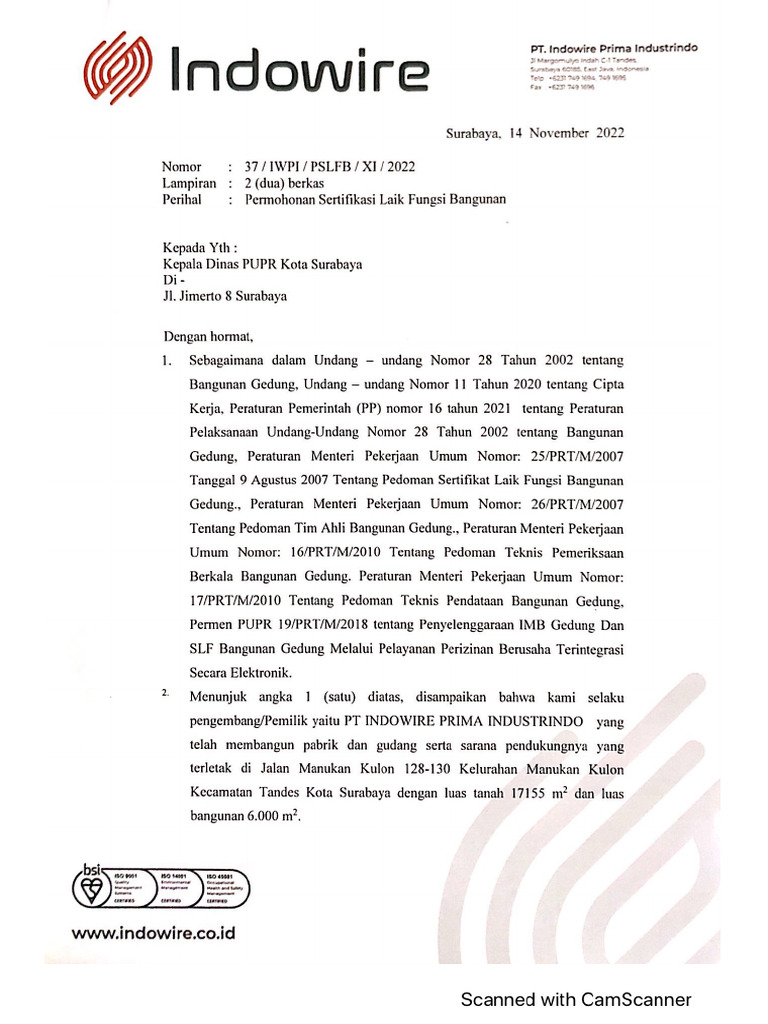 Permohonan SLF | PDF