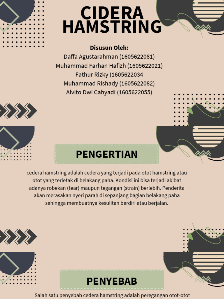 Cidera Hamstring | PDF