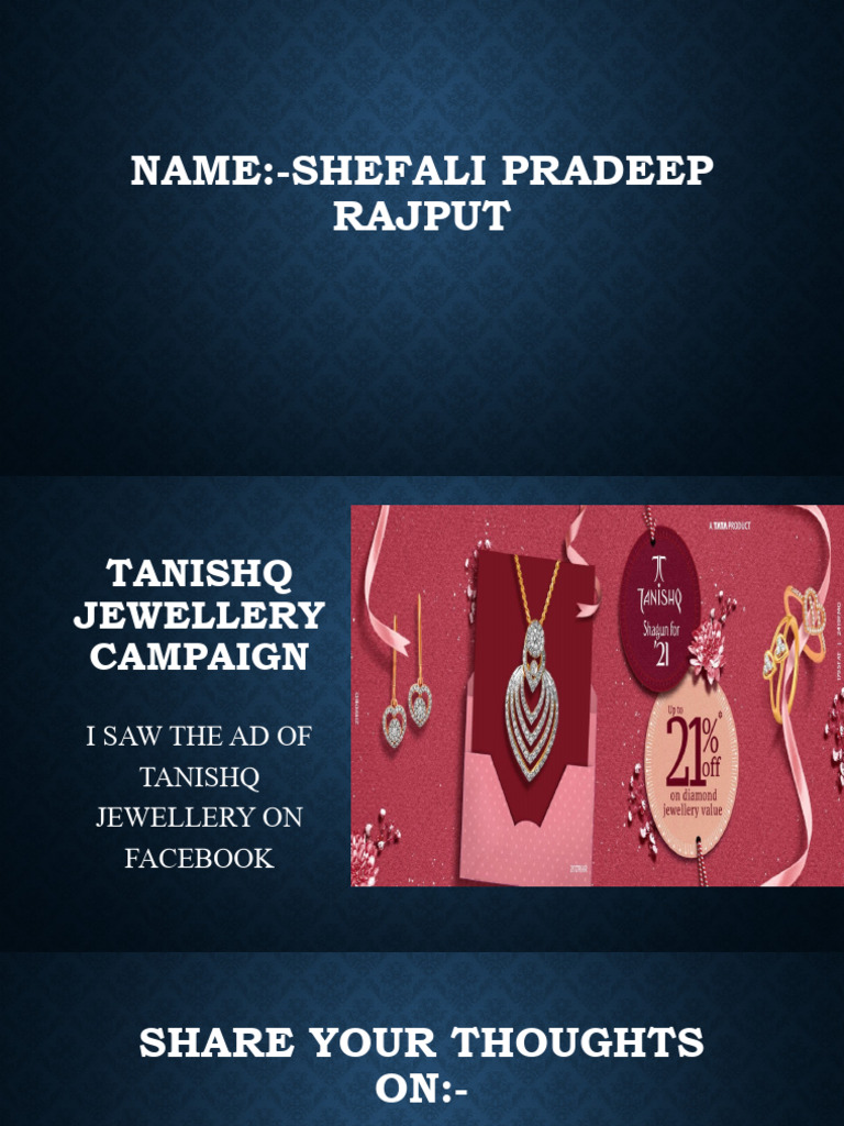 Tanishq's Diamond Elegance Campaign | PDF