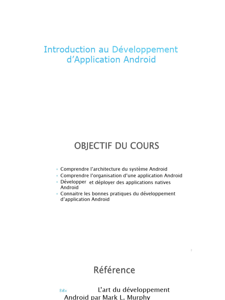 chapitre1 | PDF | Android (Système d'exploitation) | Java (Langage de programmation)