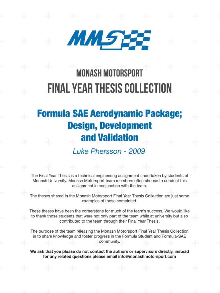 MMS+Final+Year+Thesis+Collection+ +Formula+SAE+Aero+Package+Design +Development+and+Validation+ ...