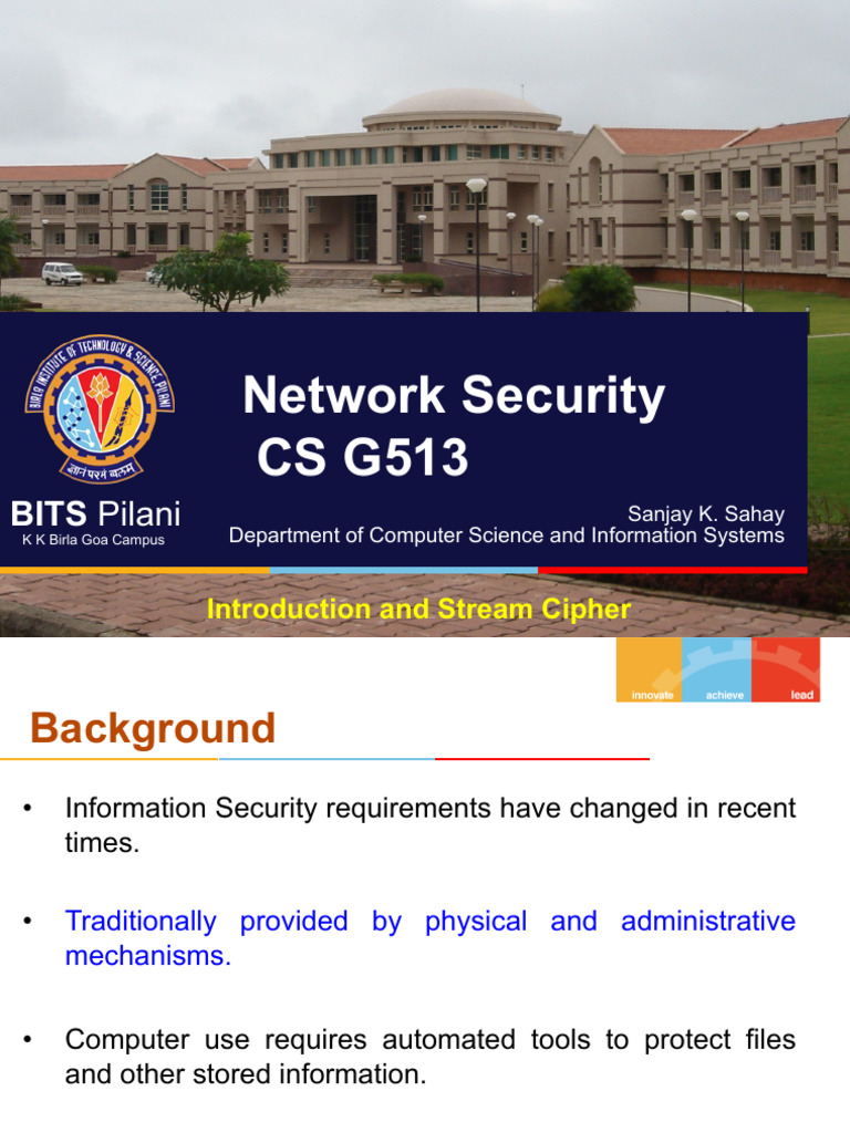 Network Security Course Overview at BITS Pilani | PDF | Cryptography ...
