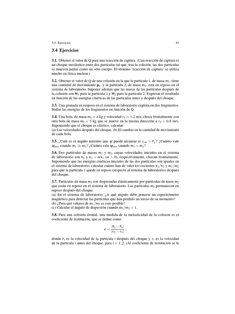 ejercicios-4 | PDF | Mecanica clasica | Física