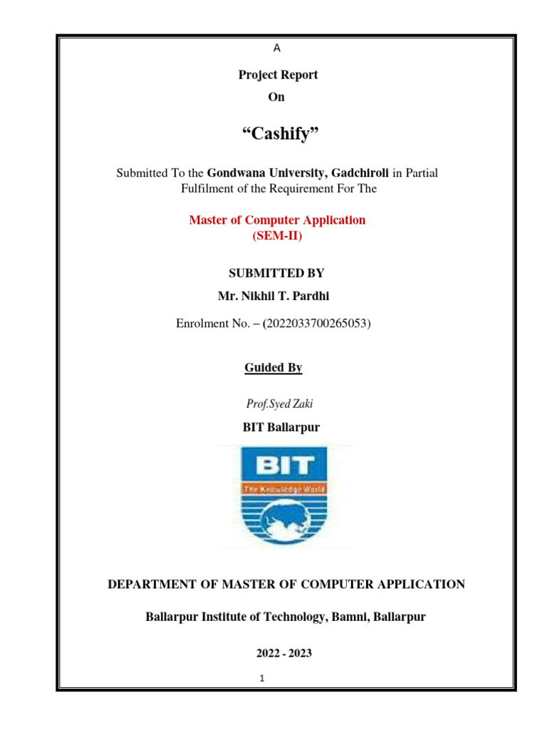 Chasify Project Report New | PDF | Databases | Computing