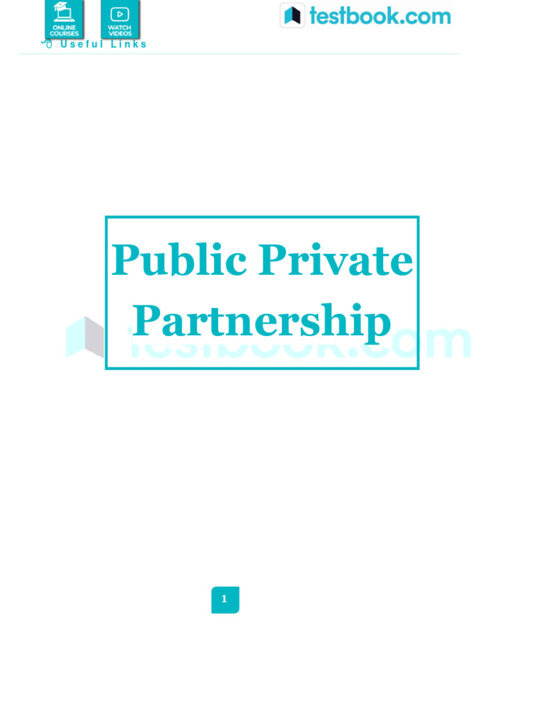 Public Private Partnership 2574a1e3 | PDF | Public–Private Partnership ...