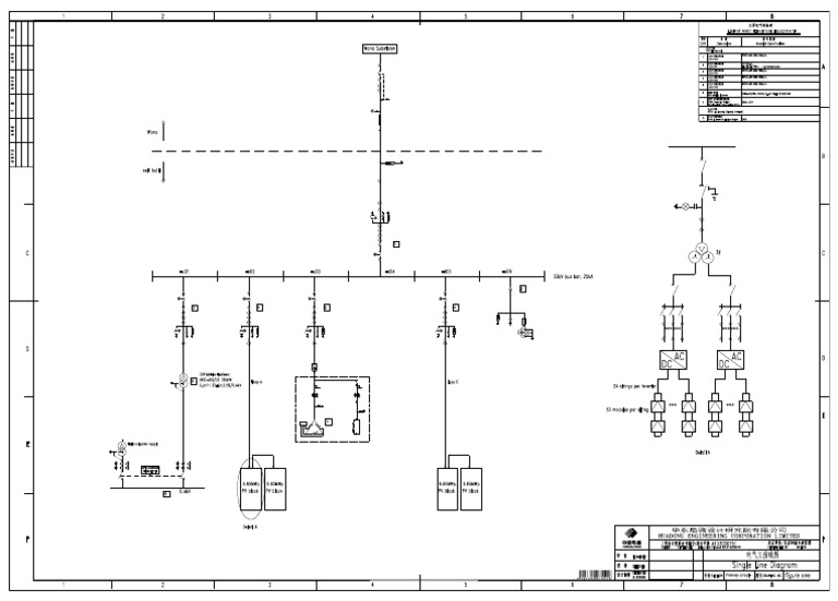 Annex 3 -Single Line Diagram | PDF | Electrical Substation | Computer ...
