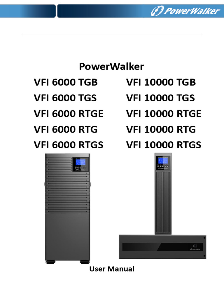 PowerWalker VFI 6000-10000 (R) TG (S) EN | Download Free PDF ...