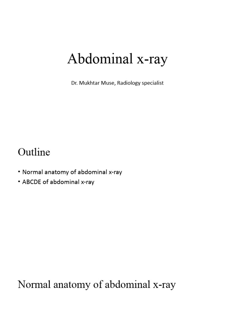 10 Abdominal X Ray Introduction | PDF | Large Intestine ...