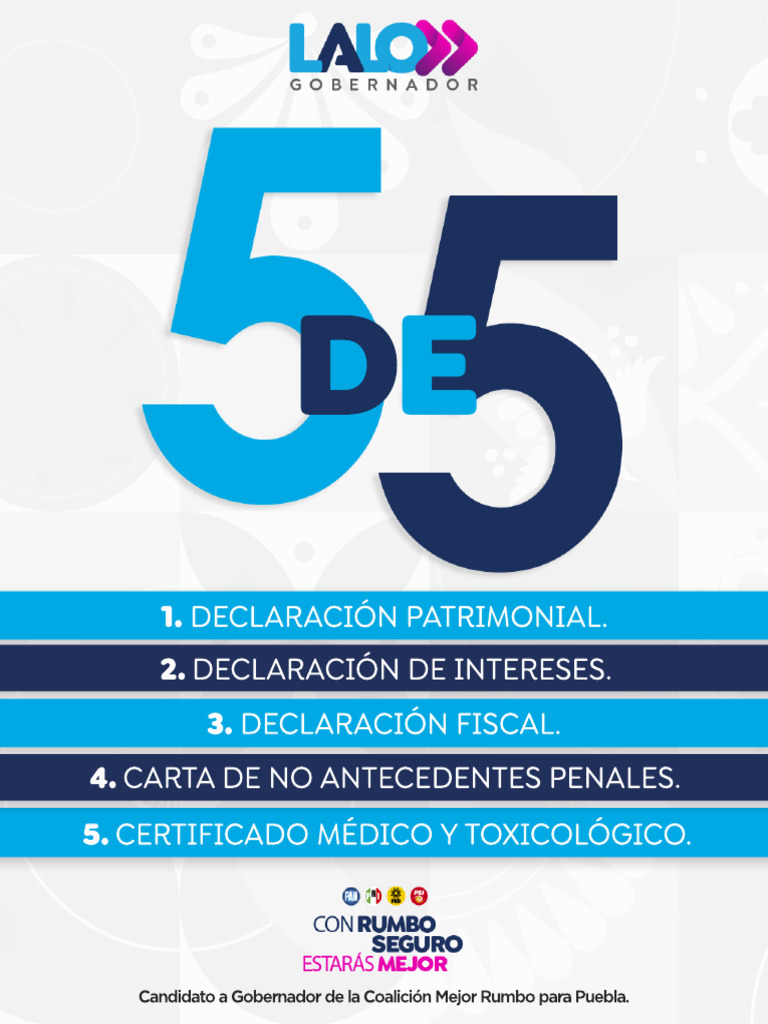 La Declaración 5 de 5 de Eduardo Rivera | PDF | Bancos | Business