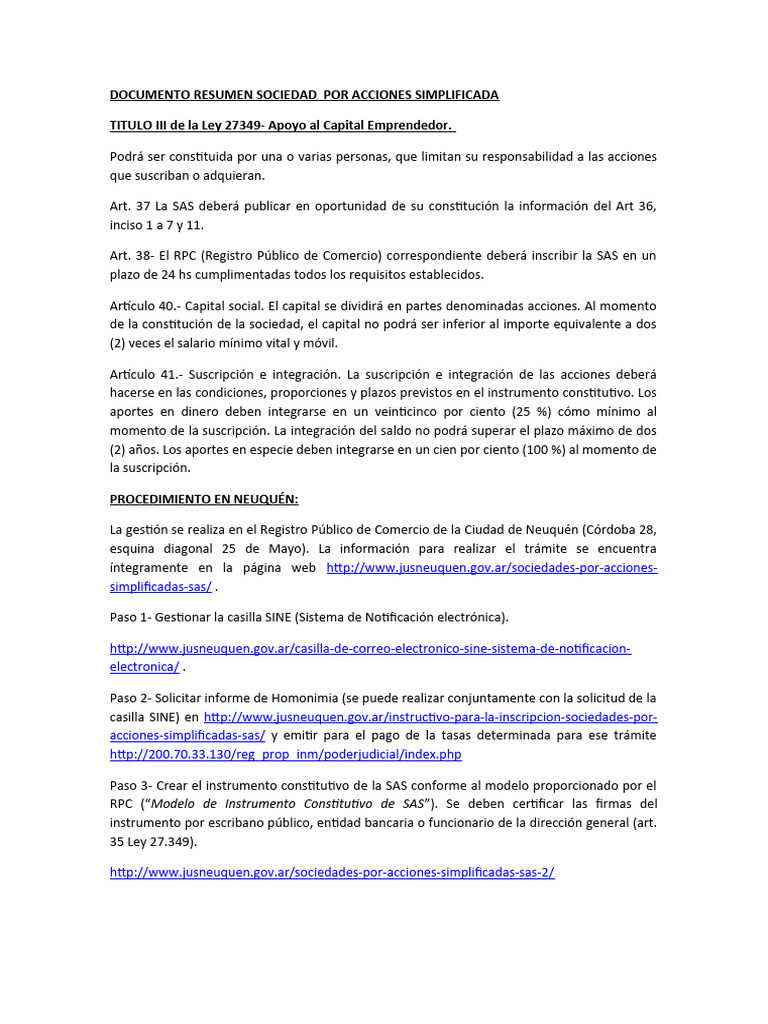 Resumen Sas | PDF | Finanzas y dinero