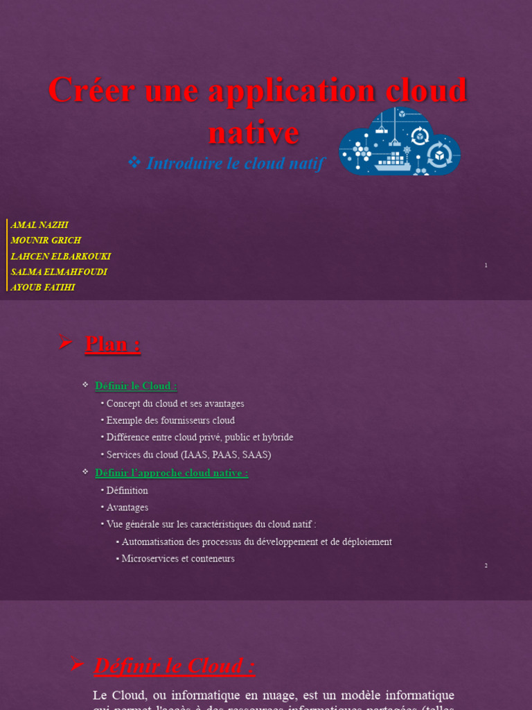 Créer une application cloud native | PDF | Cloud computing | Application