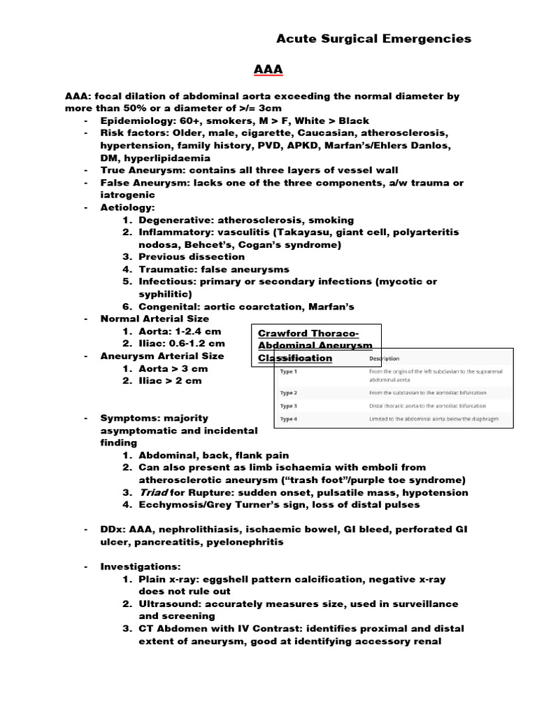 Acute Surgical Emergencies | PDF | Gallbladder | Clinical Medicine