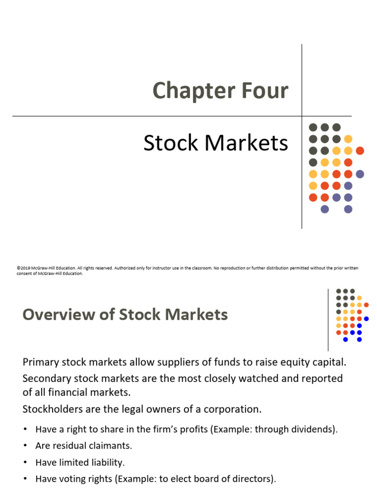 Chapter 4 - Stock Market | PDF | American Depositary Receipt | Stocks